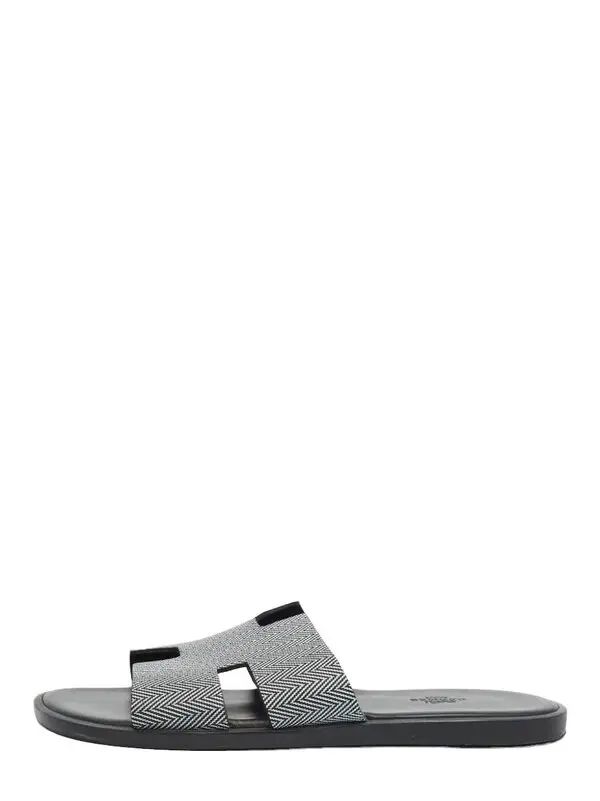 Hermès Izmir Zig-zag Slides - Black