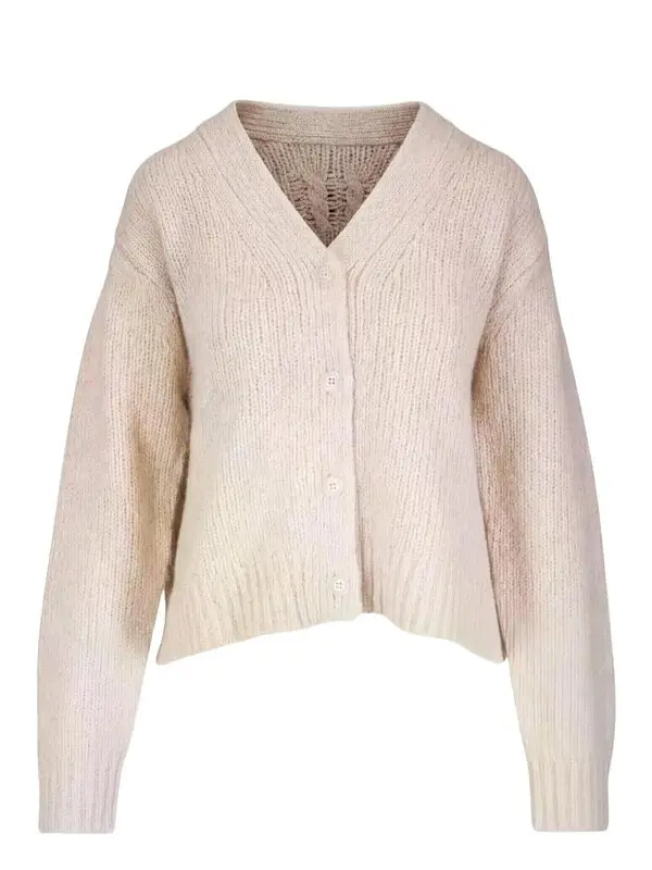 NILI LOTAN Lorana Cable-knit Cardigan - Neutrals