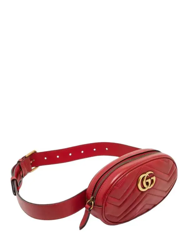 Gucci Gg Marmont Belt Bag - Red
