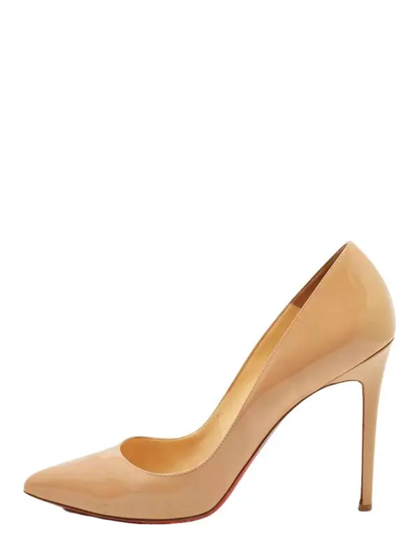 CHRISTIAN LOUBOUTIN Pigalle Pointed-toe Pumps - Neutrals
