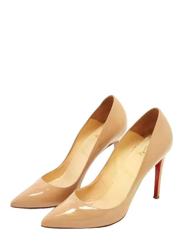 CHRISTIAN LOUBOUTIN Pigalle Pointed-toe Pumps - Neutrals