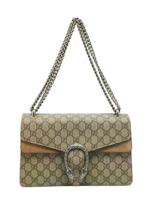 Gucci Dionysus Gg Supreme Shoulder Bag - Neutrals