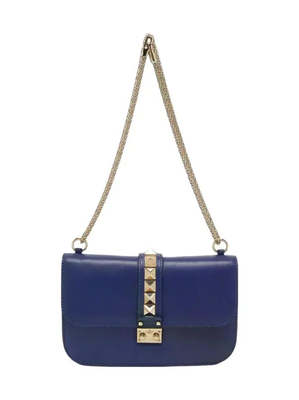 Valentino Garavani Medium Rockstud Glam Lock Tote Bag - Blue