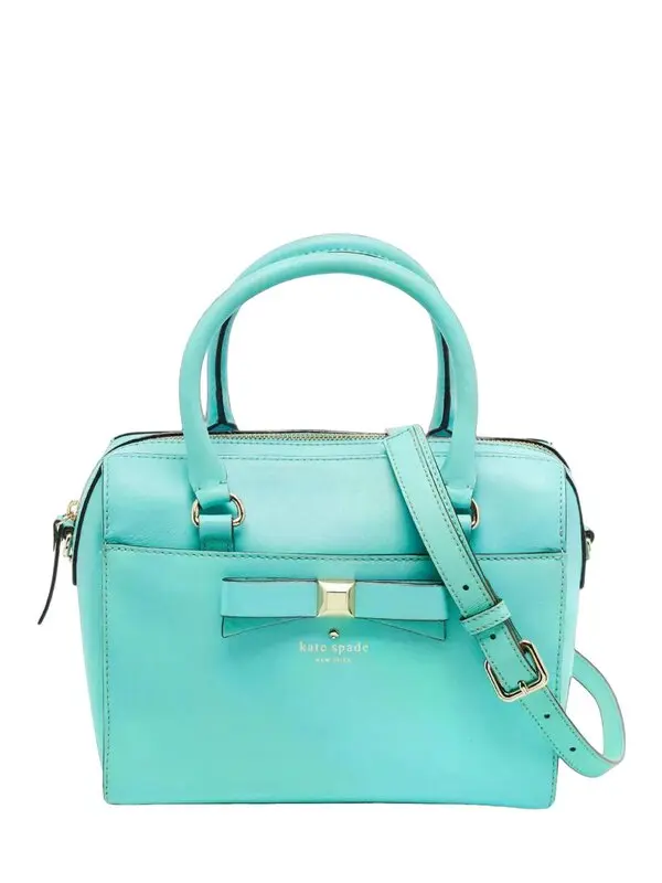 Kate Spade New York Leather Tote Bag - Blue