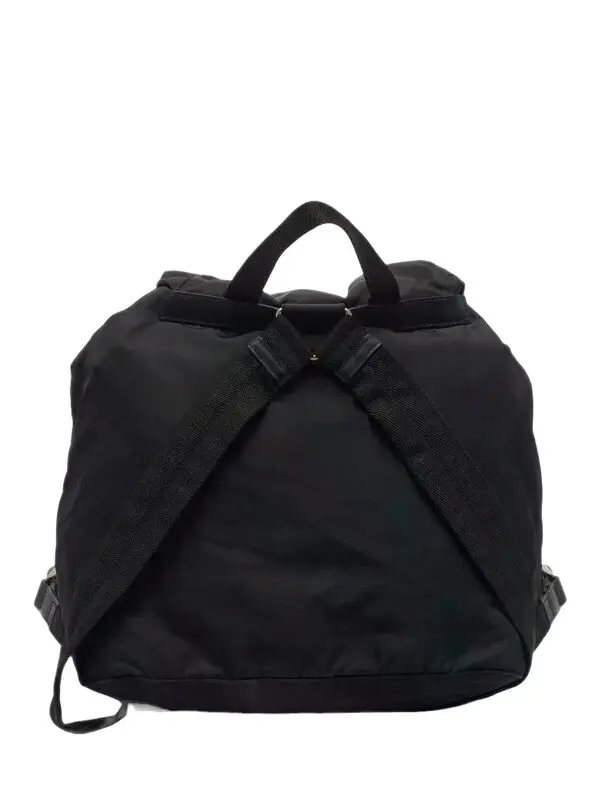 Prada Double Pocket Backpack - Black