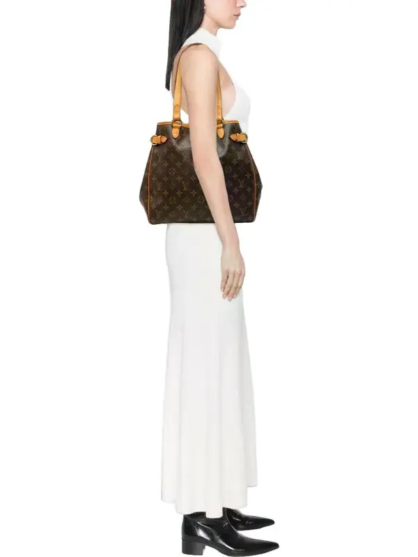 LOUIS VUITTON Monogram Batignolles Vertical Tote Bag - Brown