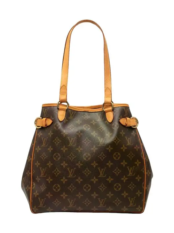 LOUIS VUITTON 2005 Monogram Batignolles Vertical Tote Bag - Brown