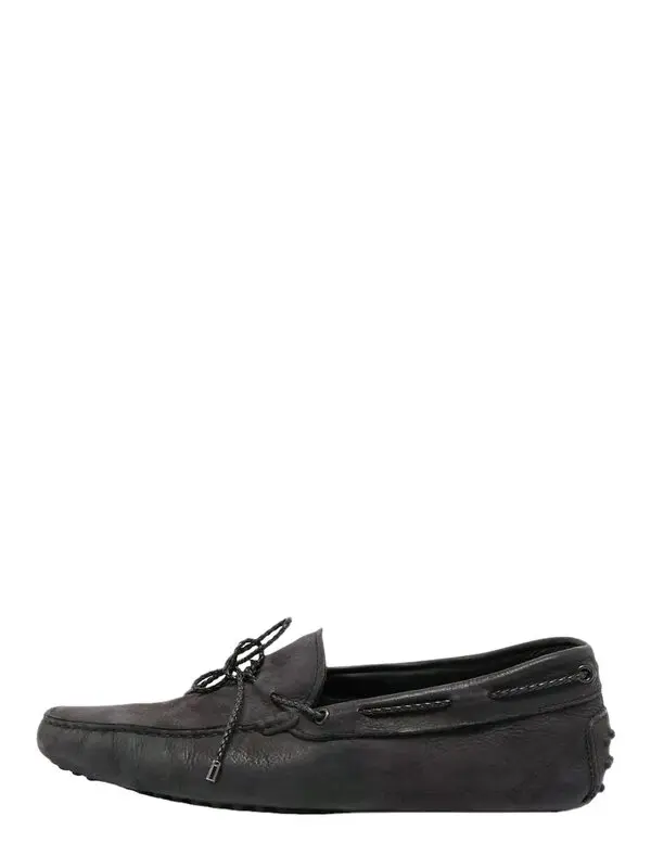 TOD'S Gommino Loafers With Bow Detail - Black