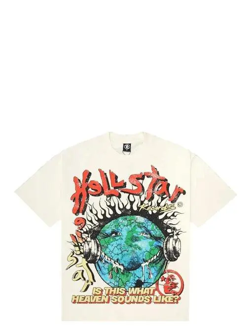 HELLSTAR Heaven On The Earth T-shirt - Cream