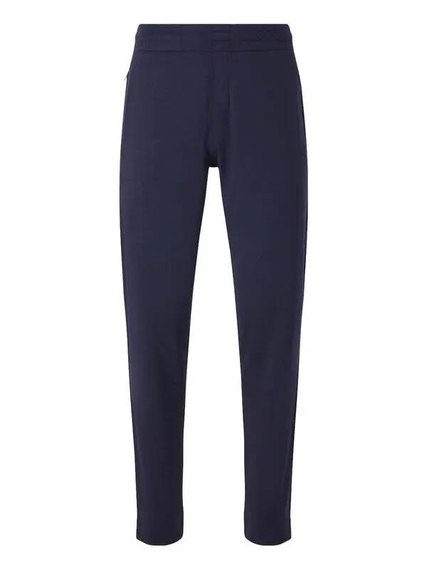 Orlebar Brown Tapered Cotton-jersey Sweatpants - Blue