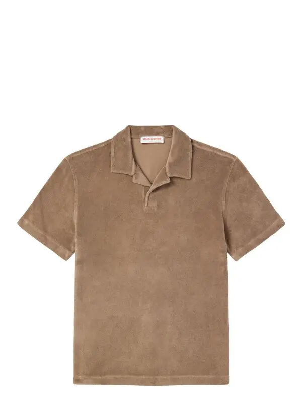 Orlebar Brown Cotton-terry Polo-shirt - Brown