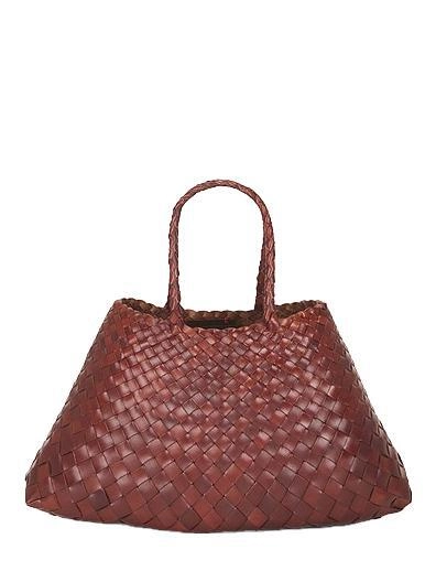 Dragon Diffusion Woven Leather Handheld Bag - Bruciato