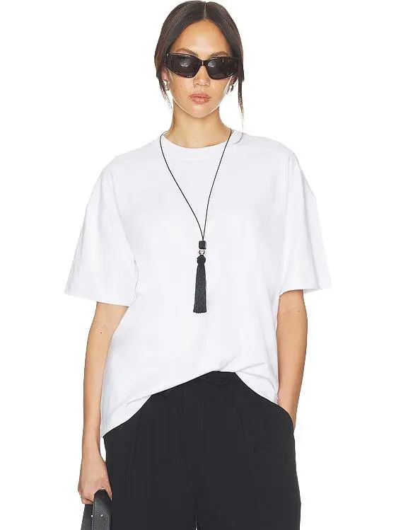 PERFECTWHITETEE Camryn Oversized Heavy Cotton Tee - White
