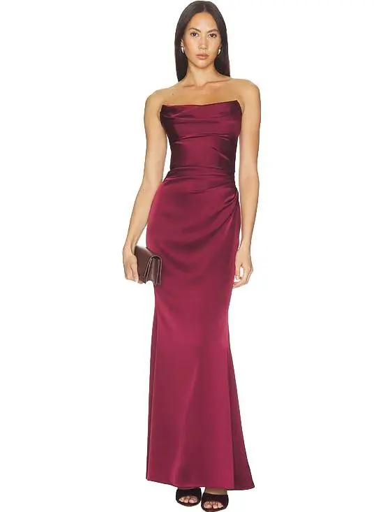 Katie May Taylor Gown - Bordeaux