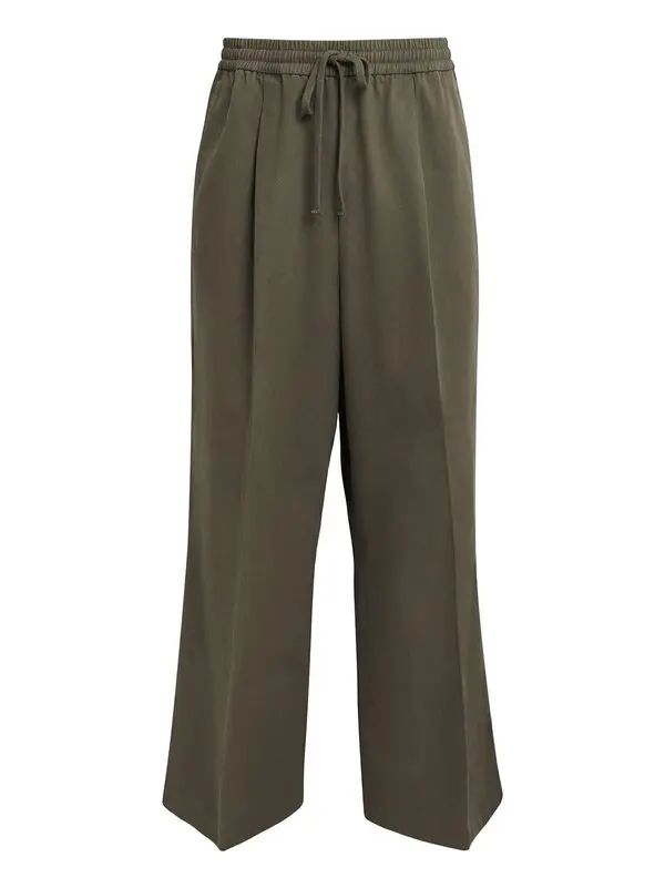 Fear Of God Cotton Pleated Trousers - Green