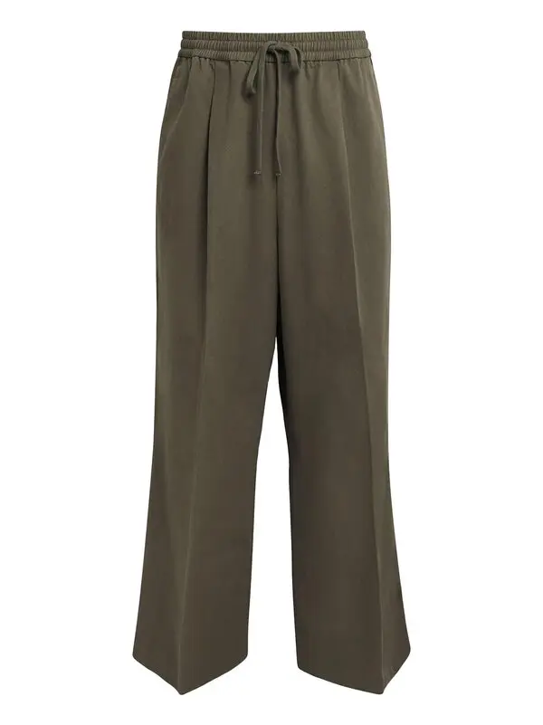 Fear Of God Cotton Pleated Trousers - Green