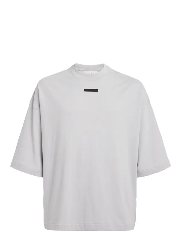 Fear Of God Cotton Boxy Merch T-shirt - Blue
