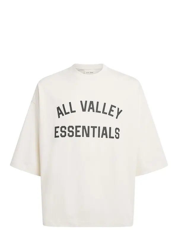Fear Of God Cotton Boxy Merch T-shirt - White
