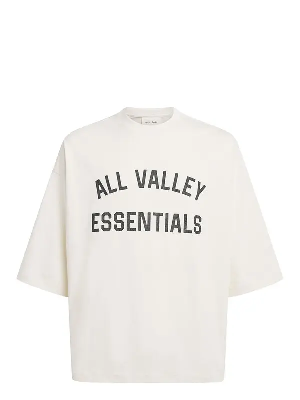 Fear Of God Cotton Boxy Merch T-shirt - White