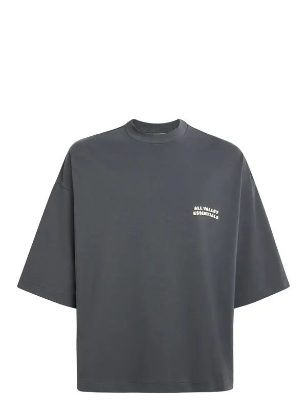 Fear Of God Cotton Boxy Merch T-shirt - Grey
