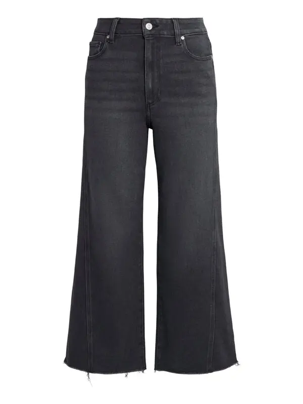 Paige Anessa Wide-leg Jeans - Black