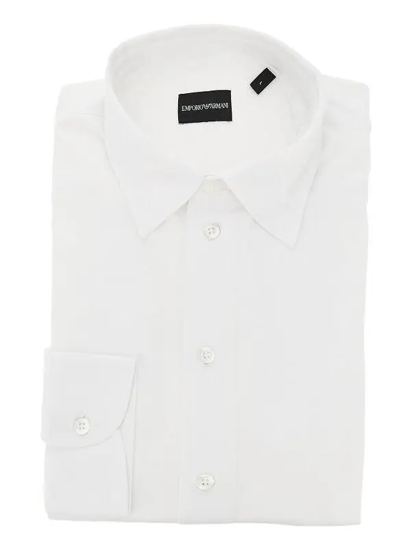 Emporio Armani Stretch Jersey Shirt An - White
