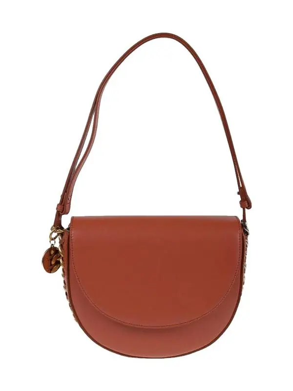 Stella McCartney Frayme Medium Flap Shoulder Bag - Brown