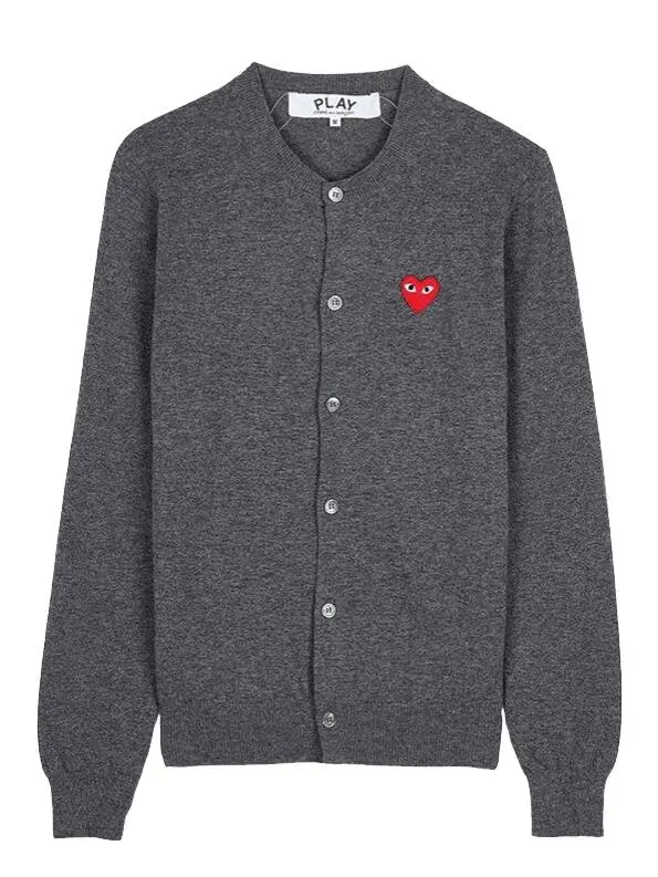 Comme Des Garçons Long Sleeve Cardigan - Grey