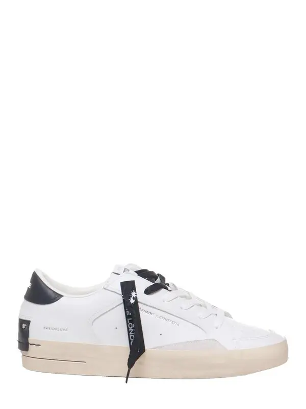 CRIME LONDON Sk8 Deluxe Lace-up Sneakers - White