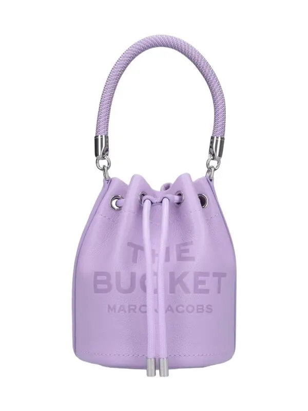 Marc Jacobs Logo Embossed Bucket Bag - Purple