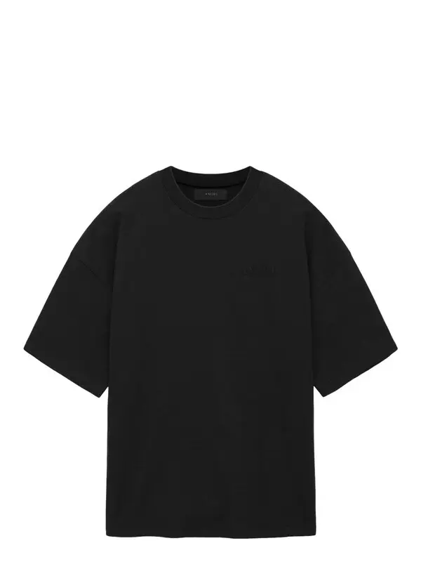 Amiri Logo Embroidered Oversized T-shirt - Black