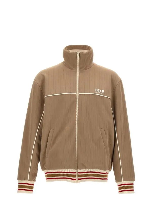 GOLDEN GOOSE Max Zipped Track Sweatshirt - Beige