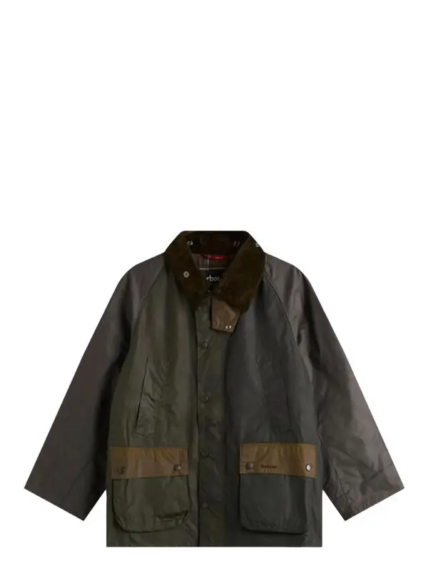 Barbour Patchwork Waxed Cotton Jacket - Black