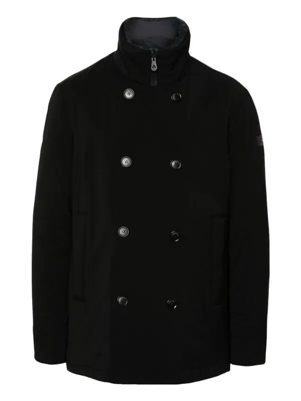 Peuterey Detachable Bib Double-breasted Jacket - Black