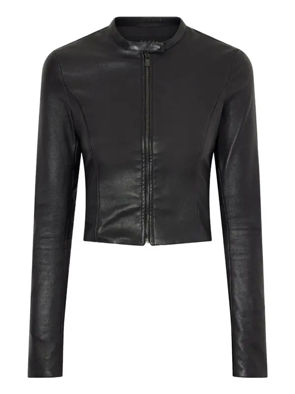 Gucci Lightweight Stretch Leather Jacket - Black