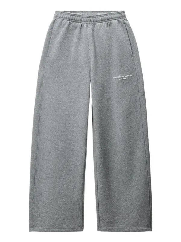 Alexander Wang Mid-rise Relaxed Sweatpant W/ Logo Print - Sidewalk