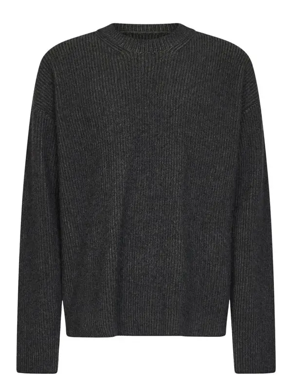 UMA WANG Long-sleeved Crew-neck Shirt - Black