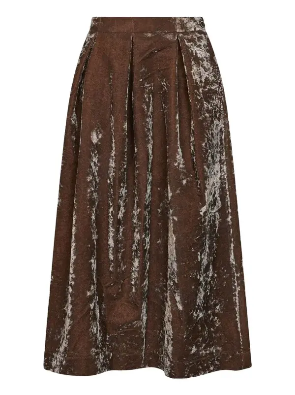 UMA WANG Pleated Skirt - Black