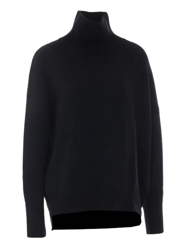 LISA YANG Heidi High Neck Knitwear - Black
