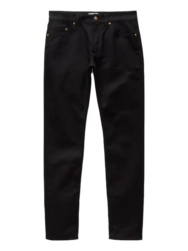 Versace Medusa Embroidered Slim Jeans - Black
