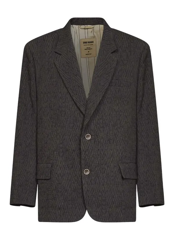 UMA WANG Single-breasted Blazer - Black