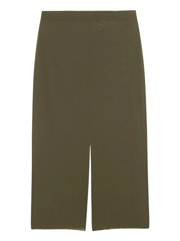 THE FRANKIE SHOP Suva Sheer Skirt - Khaki