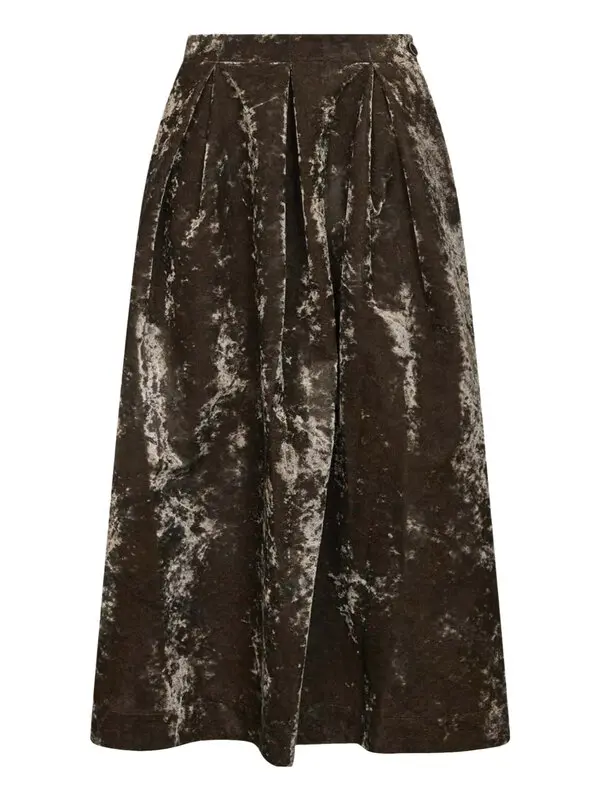 UMA WANG Pleated Skirt - Black