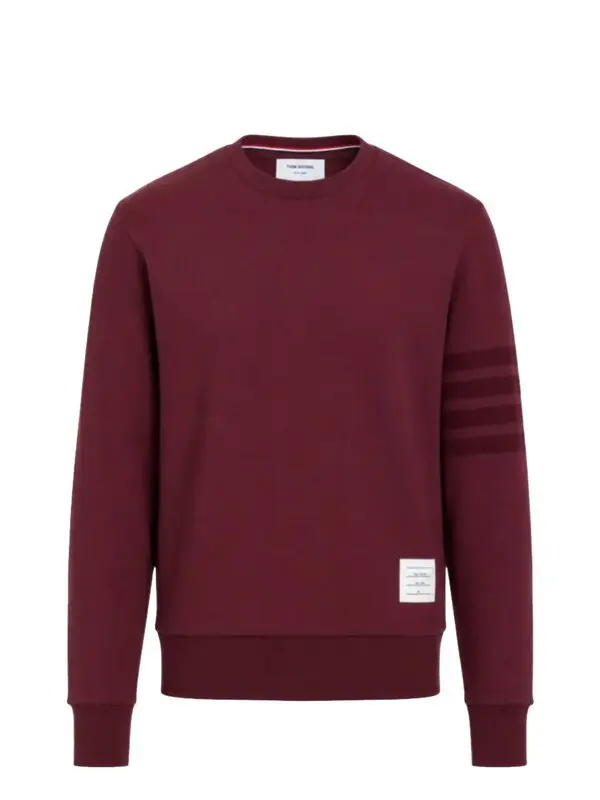 Thom Browne Long Sleeve 4-bar Sweatshirt - Wine Red