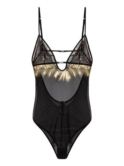 DIESEL® Embellished V-neck Camisole Bodysuit - Gold