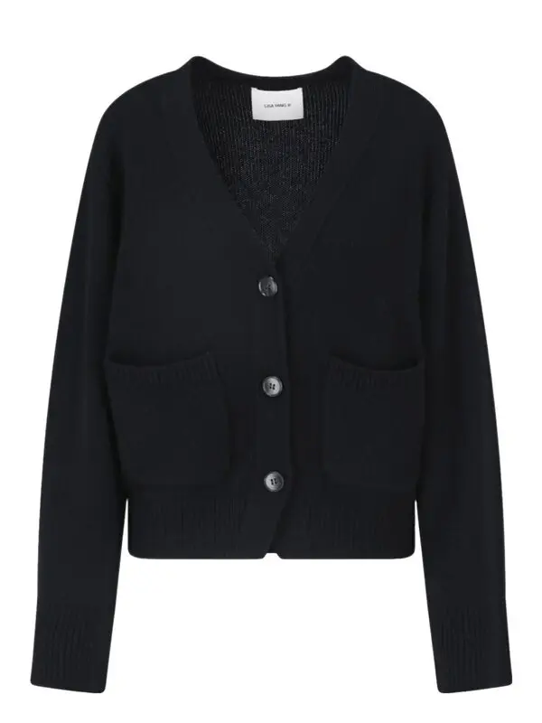 LISA YANG Danni Knitted Cardigan Sweater - Black