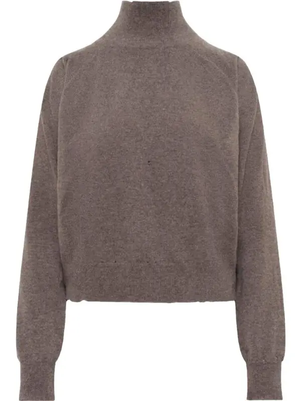 MAISON MARGIELA Turtleneck Knitted Jumper - Mud