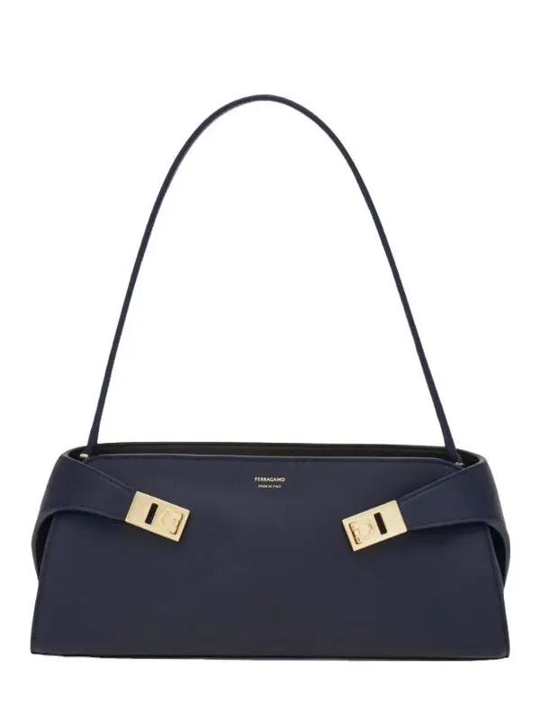 FERRAGAMO Hug East-west Shoulder Bag - Deep Navy Blue