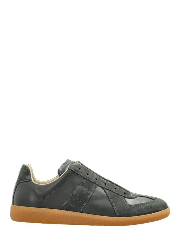MAISON MARGIELA Leather Sports Sneakers - Green