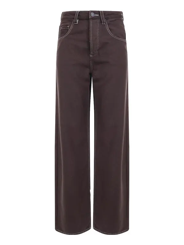 UMA WANG Wide Leg Trousers - Brown